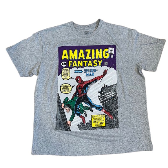 Marvel | Shirts | Retro Marvel Amazing Fantasy Spiderman Comic Book Tee ...